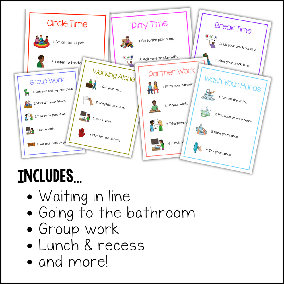 Classroom Routines Visuals – The Autism Helper