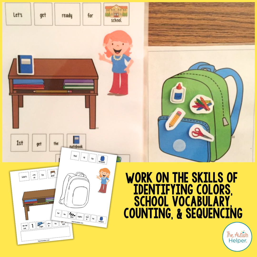 School Themed Adapted Book Series – The Autism Helper