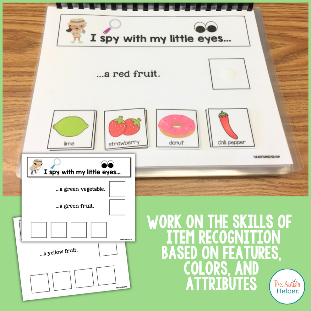 I Spy - Fruits and Veggies Adapted Book Series – The Autism Helper
