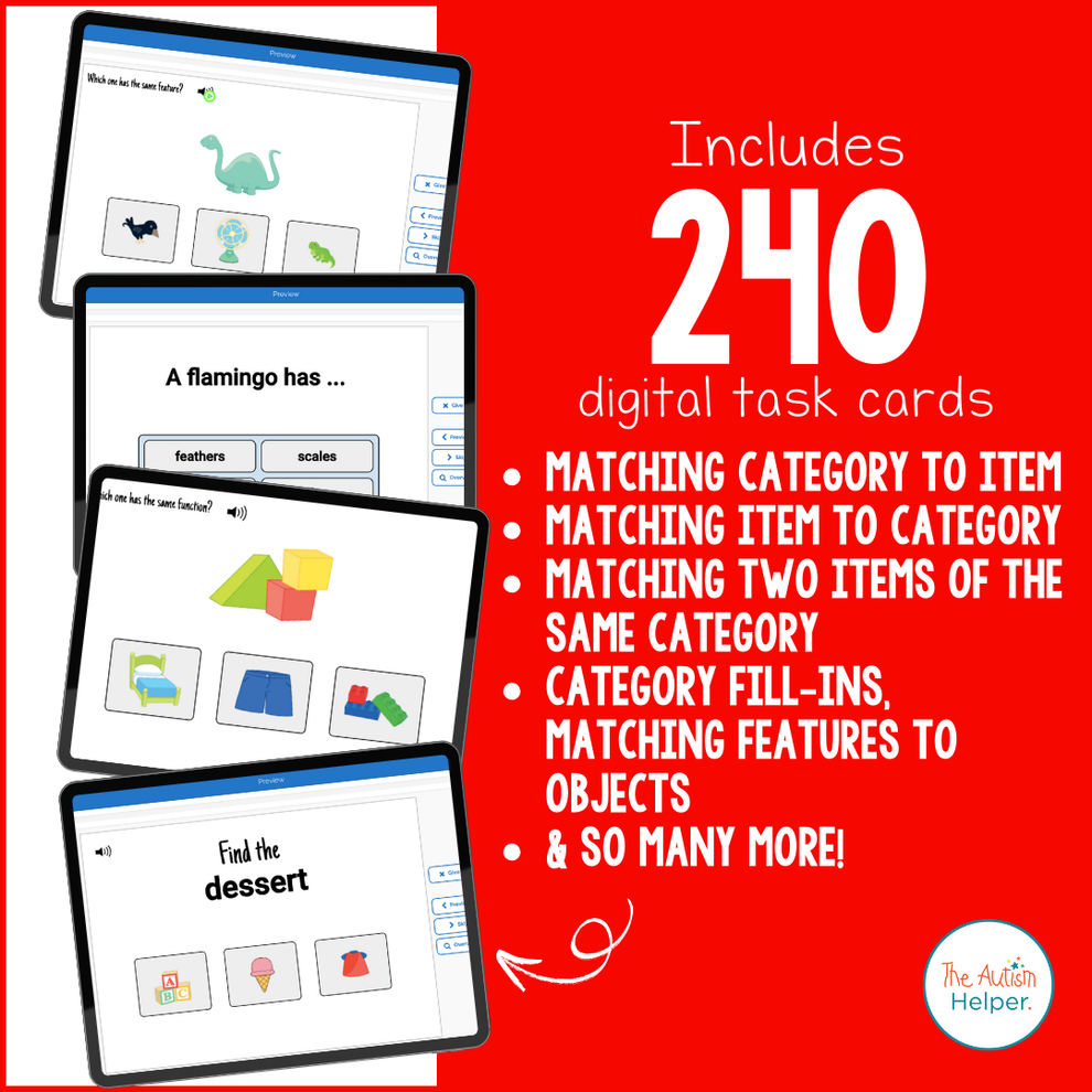 Feature, Function, & Class Interactive Boom Card BUNDLE – The Autism Helper