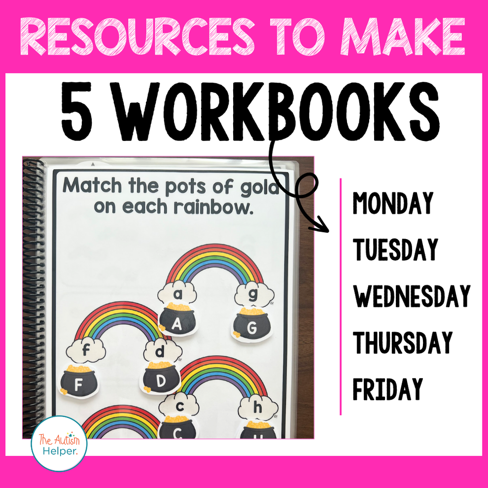 Intermediate Matching Weekly Workbooks - Spring – The Autism Helper