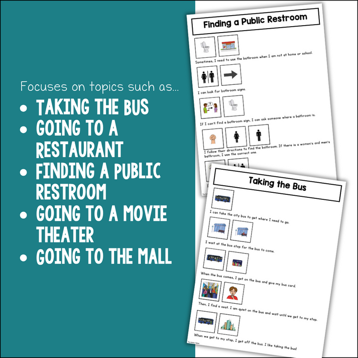 Visual Social Stories: Community Set 2 – The Autism Helper