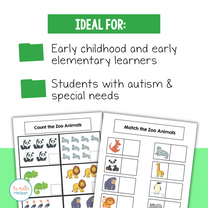 Zoo Animals File Folder Activities – The Autism Helper