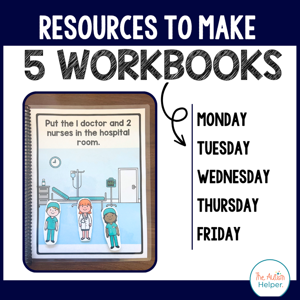Intermediate Matching Weekly Workbooks - Community Helpers – The Autism ...