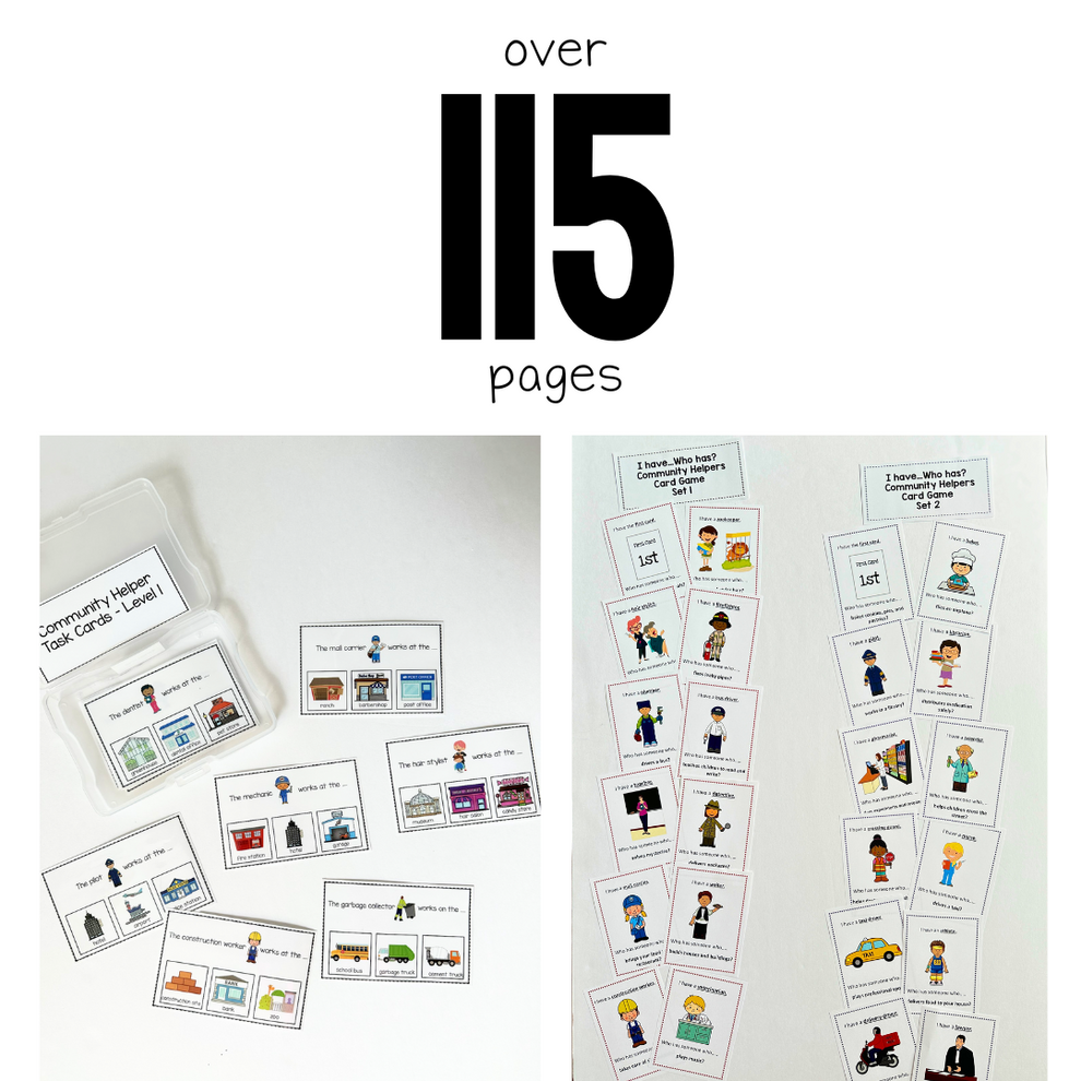 Community Helpers Differentiated Unit – The Autism Helper