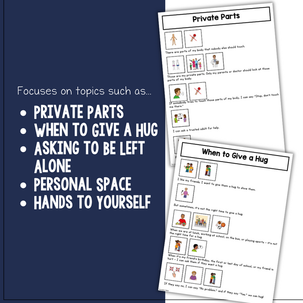 Visual Social Stories: Personal Space Set – The Autism Helper