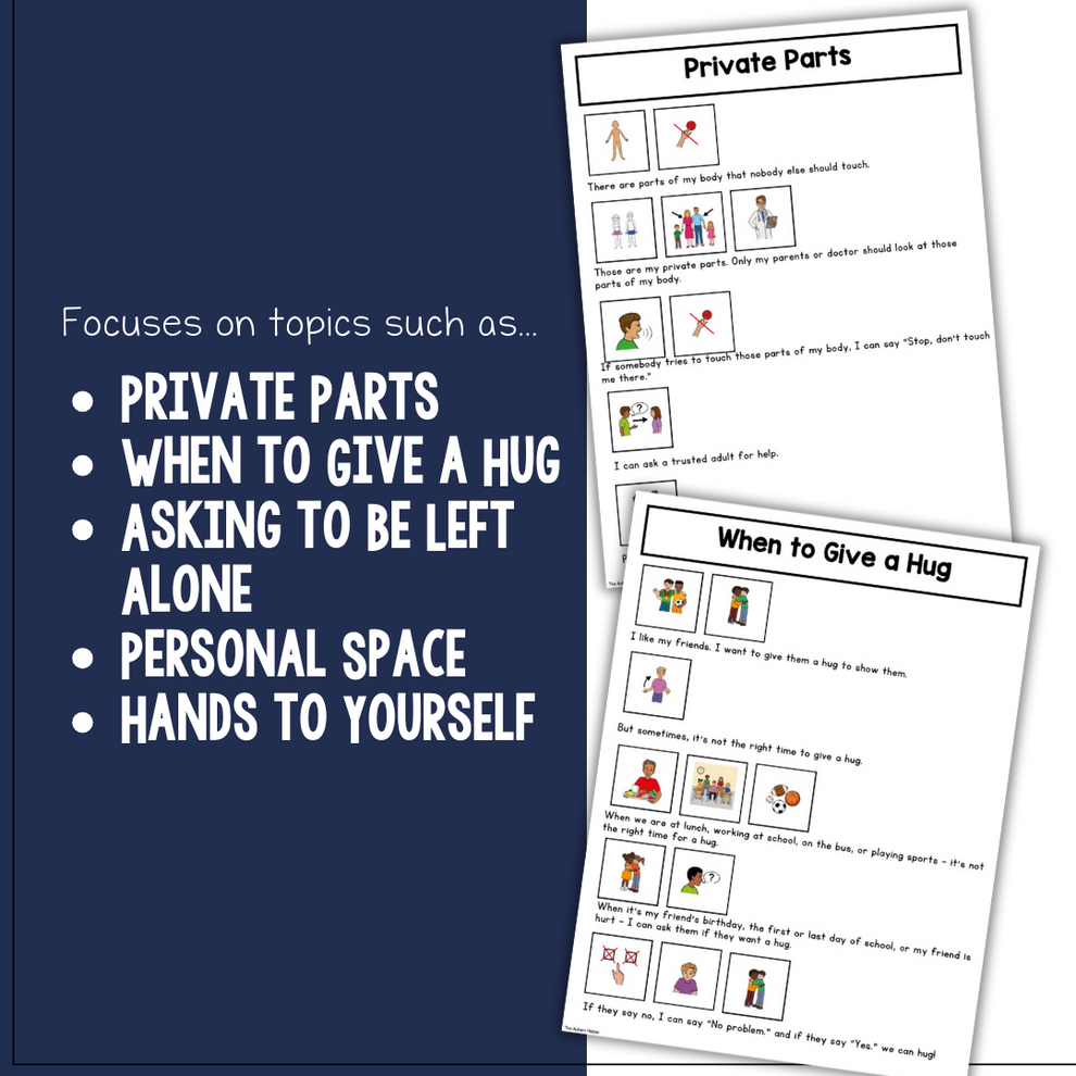 Visual Social Stories: Personal Space Set – The Autism Helper