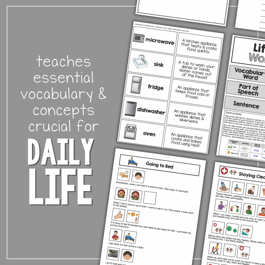 Household Life Skills Unit BUNDLE – The Autism Helper