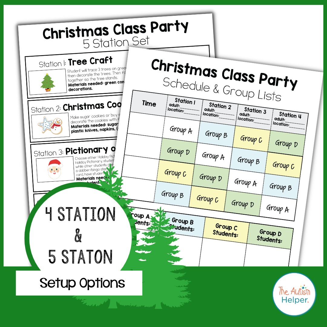 Christmas Class Party Setup Kit – The Autism Helper