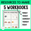 Easy Matching Weekly Workbooks - Summer Edition – The Autism Helper
