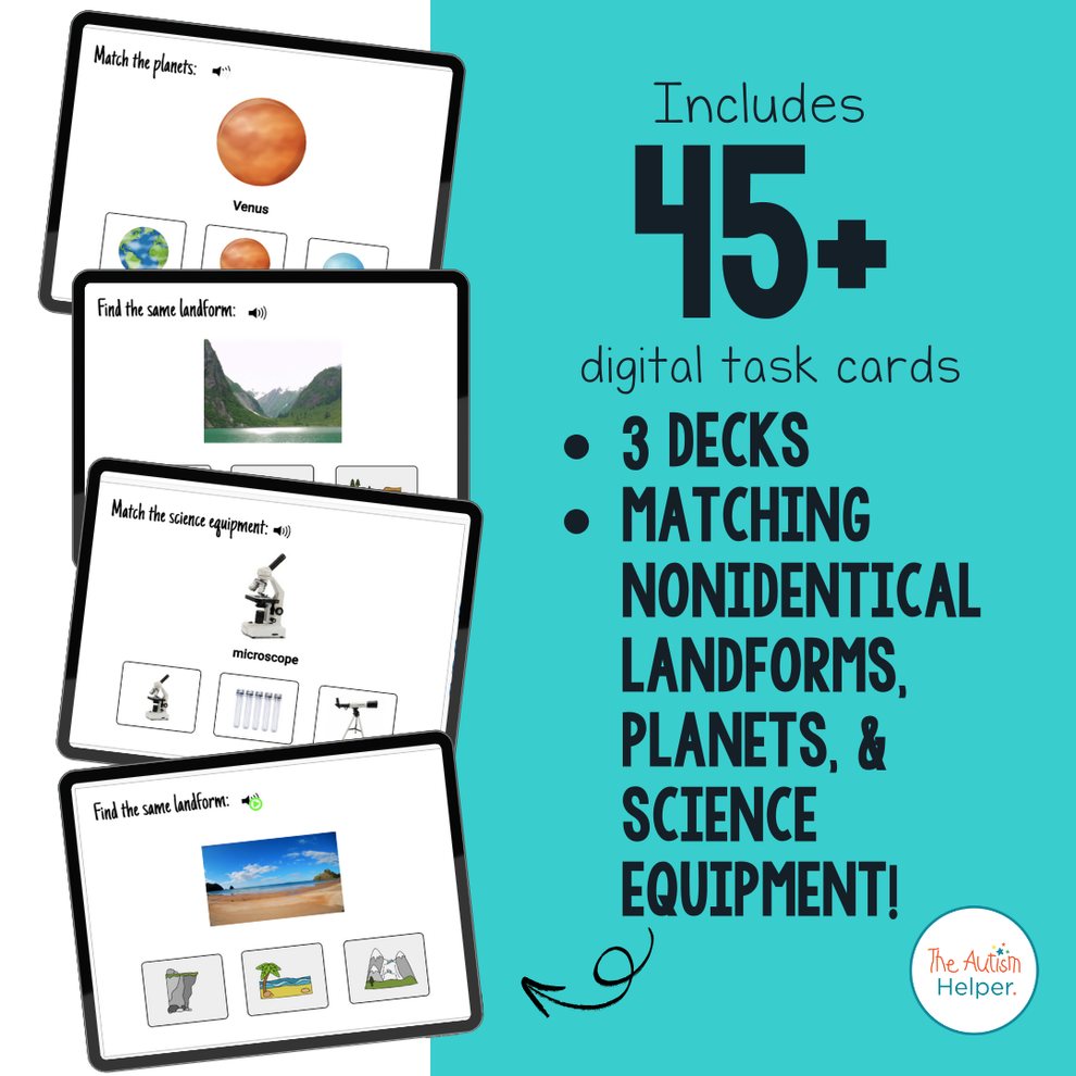Science Matching Interactive Boom Cards – The Autism Helper