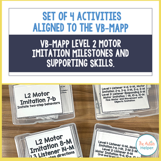 VB-MAPP Task Cards: Motor Imitation Level 2 – The Autism Helper
