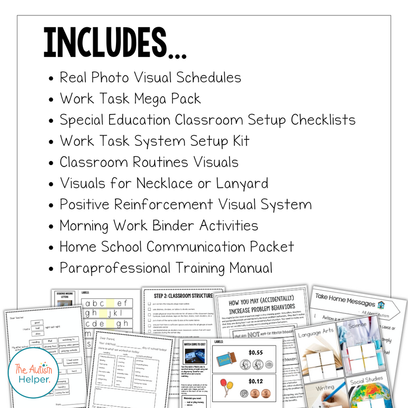 Classroom Starter Pack Bundle – The Autism Helper