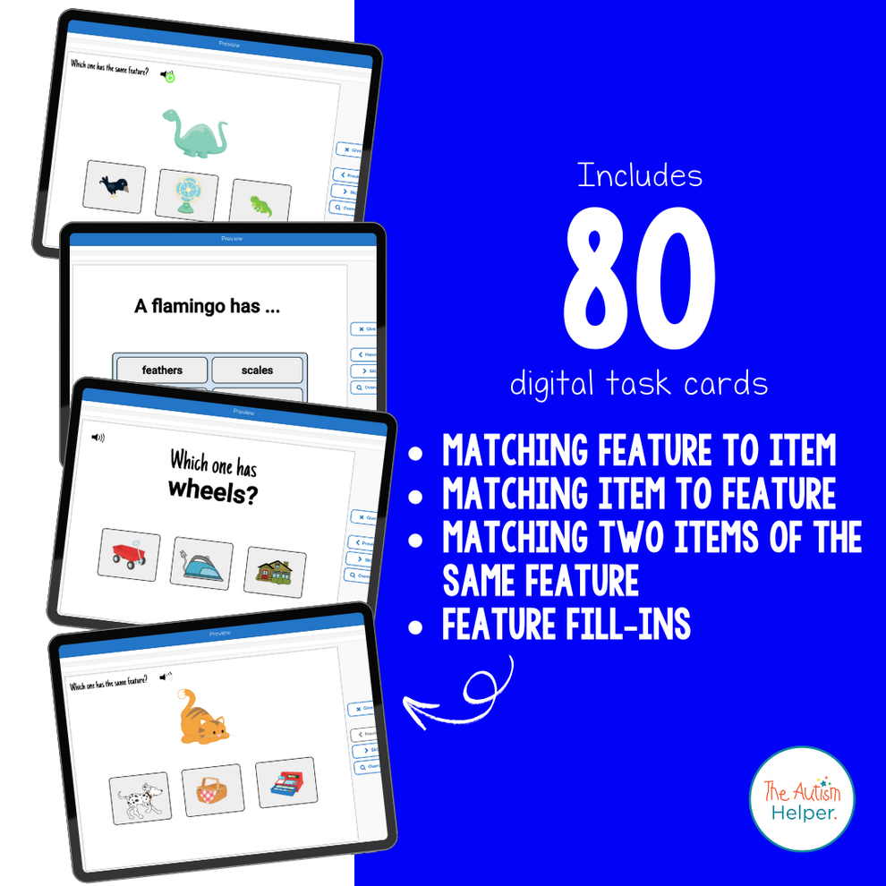 Object Features Interactive Boom Cards – The Autism Helper