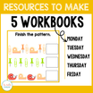 Intermediate Matching Weekly Workbooks - School Edition – The Autism Helper