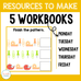 Intermediate Matching Weekly Workbooks - School Edition – The Autism Helper