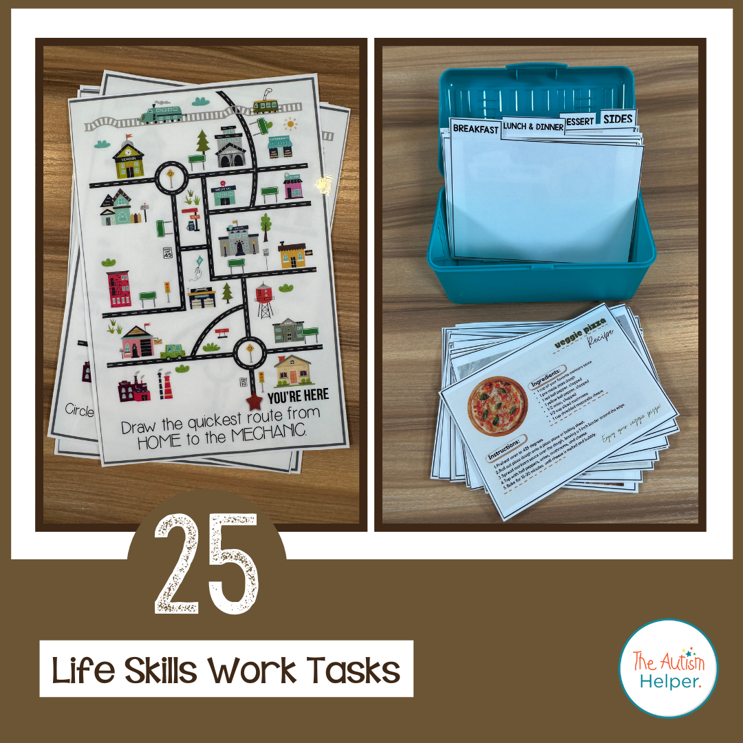 Life Skills Work Task Mega Pack – The Autism Helper