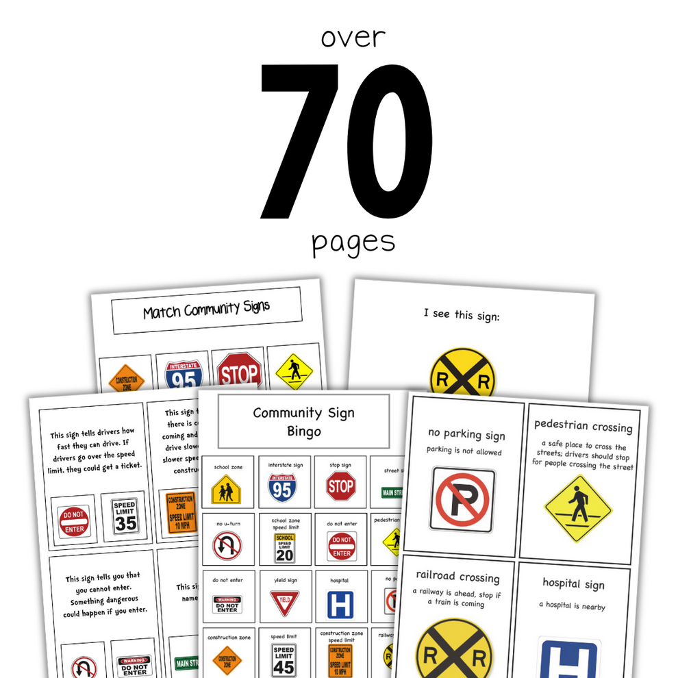 Community Signs Mega Pack for Special Education – The Autism Helper