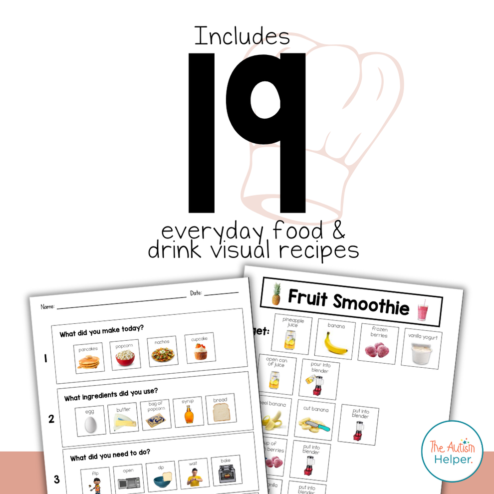 Visual Recipe Mega Pack - Food & Drinks – The Autism Helper