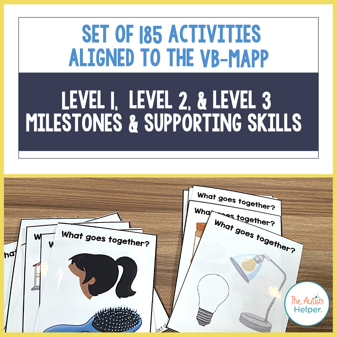 VB-MAPP Task Cards {LEVEL 1,2 AND 3 BUNDLE} – The Autism Helper