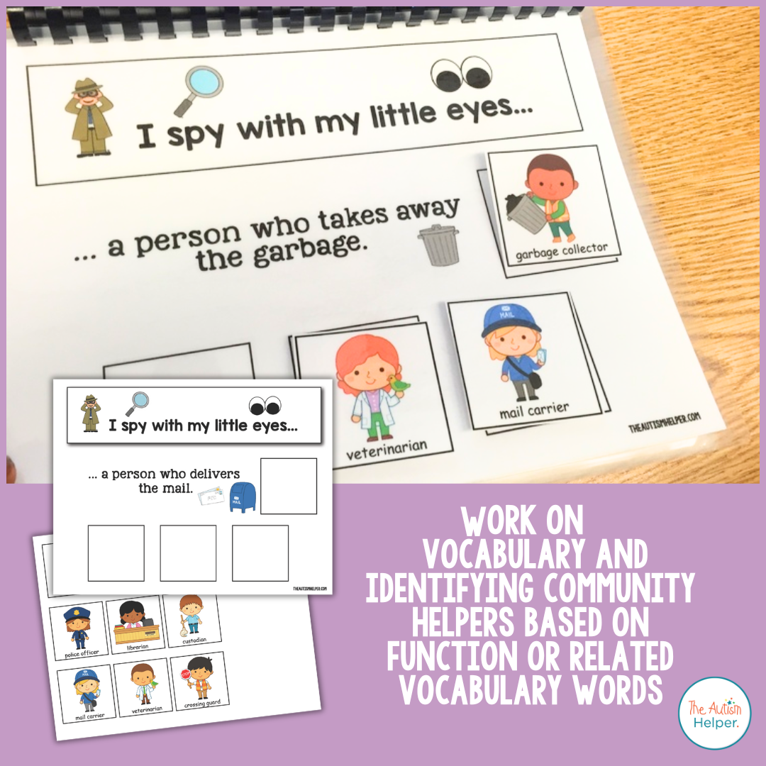 I Spy - Community Helpers Adapted Book – The Autism Helper