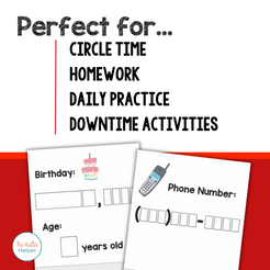 Personal Information Mega Pack {Level 1} – The Autism Helper