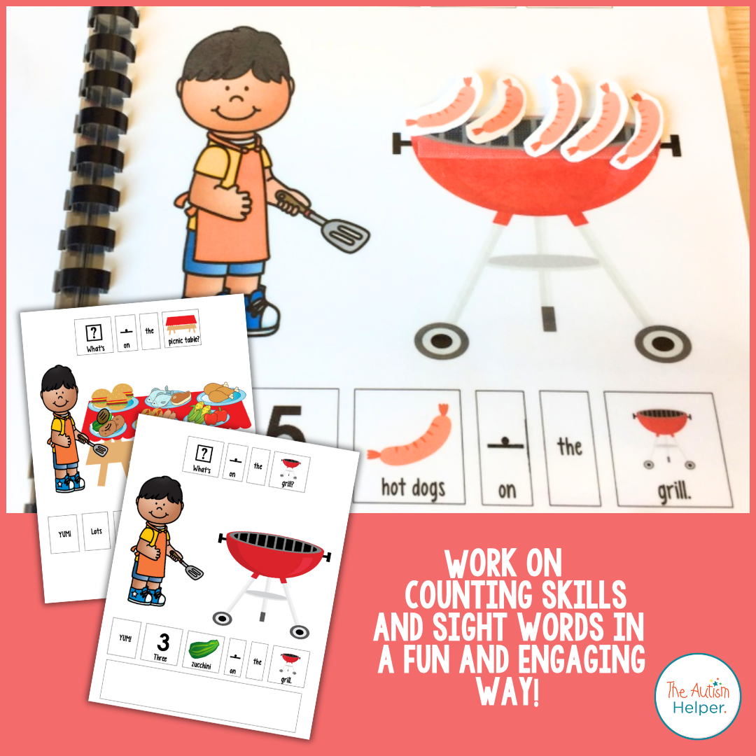 What's on the Grill? Counting Adapted Book – The Autism Helper