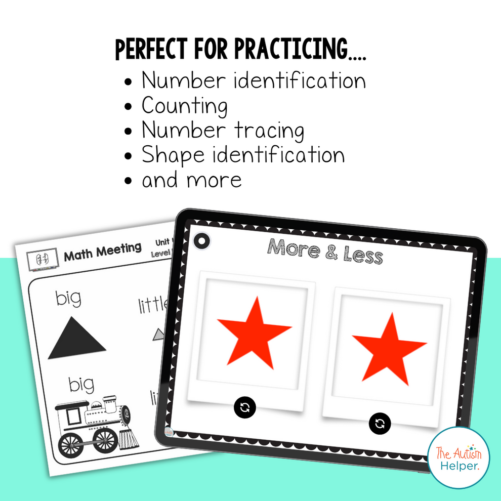 Differentiated Math Meeting Level 1 – The Autism Helper