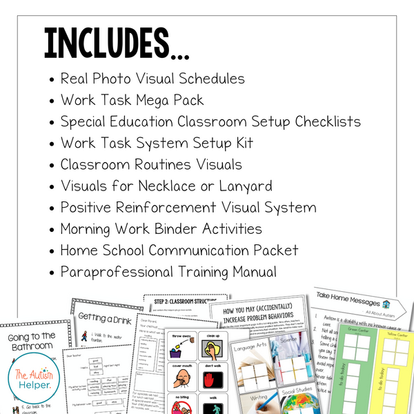 Classroom Starter Pack Bundle – The Autism Helper