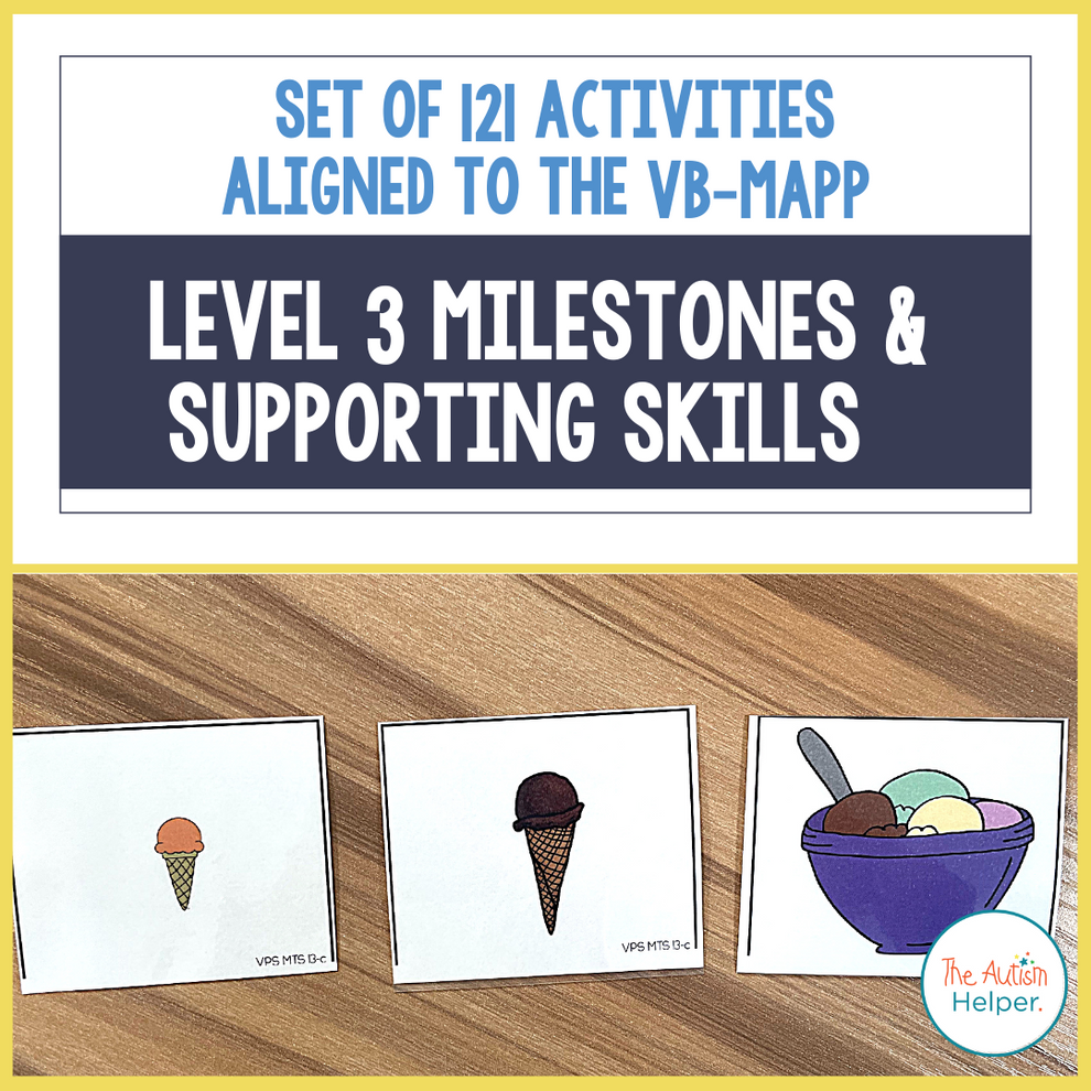 VB-MAPP Task Cards {LEVEL 3 BUNDLE} – The Autism Helper