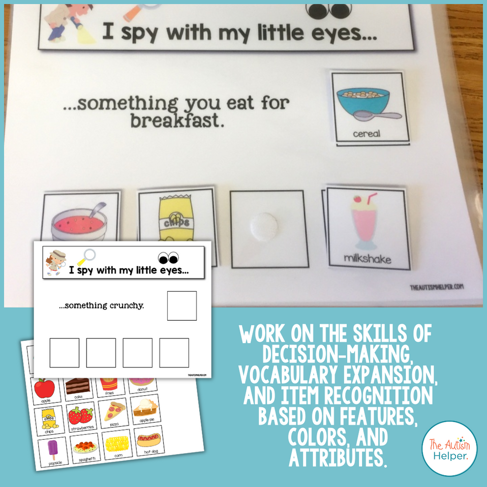 I Spy - Meals Adapted Book Series – The Autism Helper