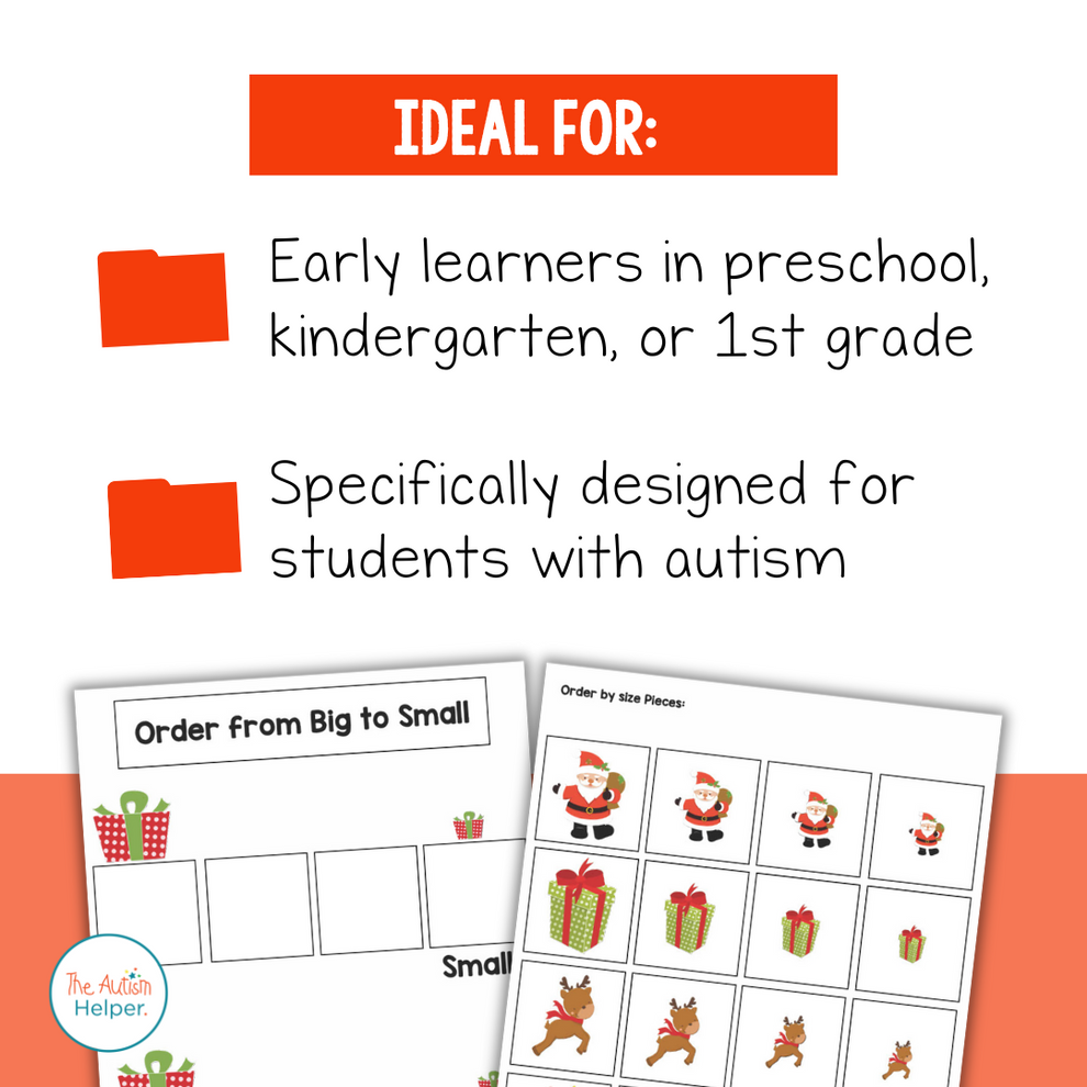 Christmas File Folder Activities – The Autism Helper