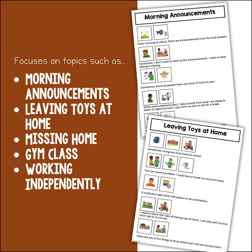 Visual Social Stories: School Behaviors Set 3 – The Autism Helper