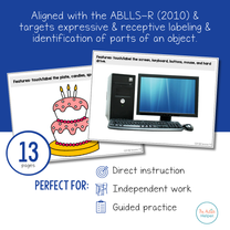 Parts of Items Task Cards [ABLLS-R Aligned C23, G12] – The Autism Helper