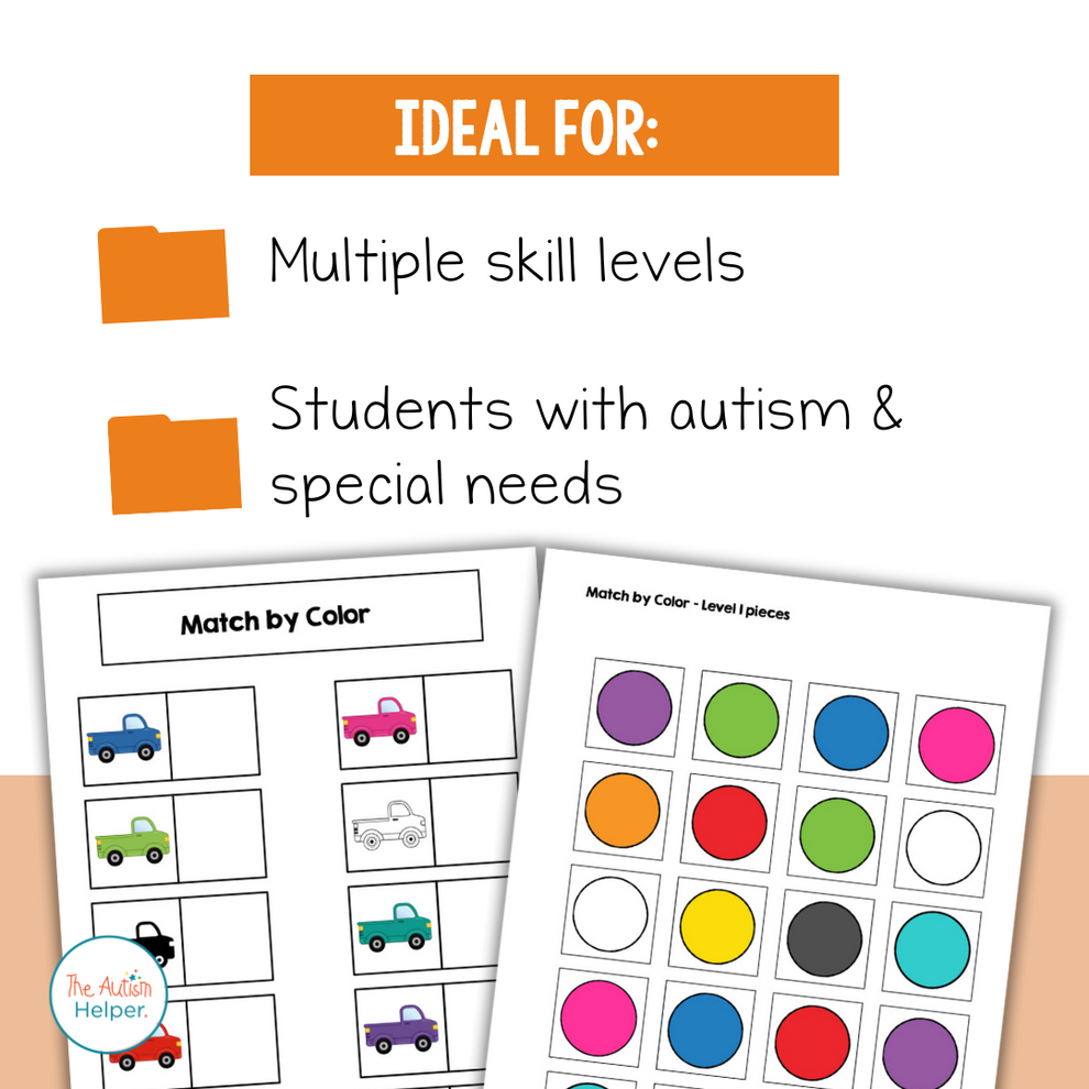 Vehicle Themed File Folder Activities – The Autism Helper