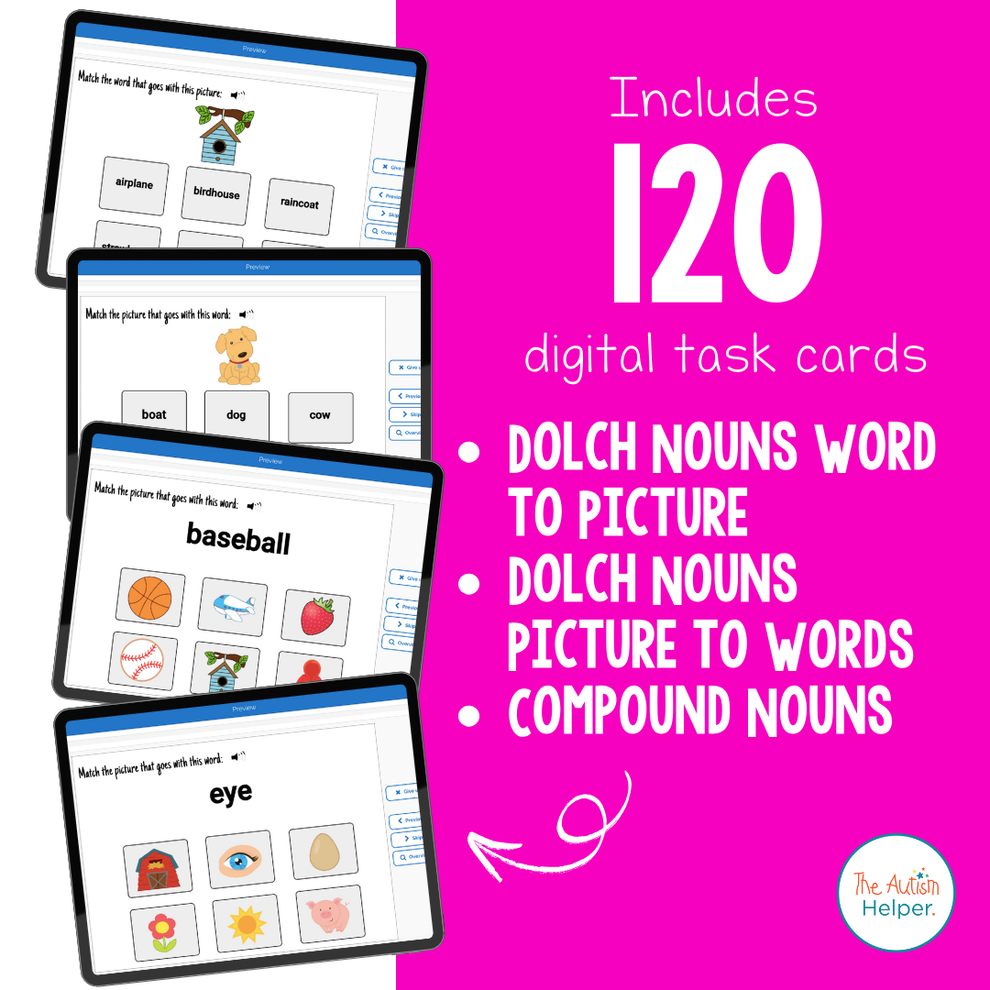 Sight Words Interactive Boom Cards – The Autism Helper