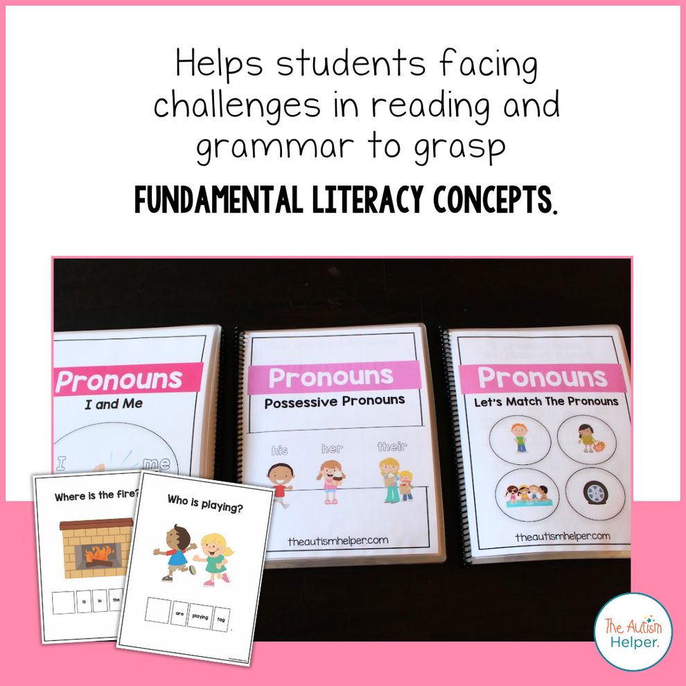 Pronoun Adapted Book Series – The Autism Helper