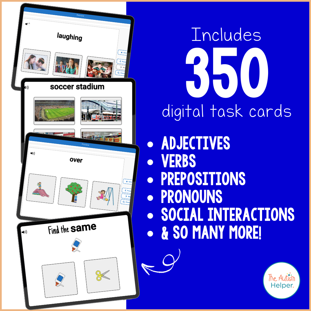 Language Skills Interactive Boom Card BUNDLE – The Autism Helper