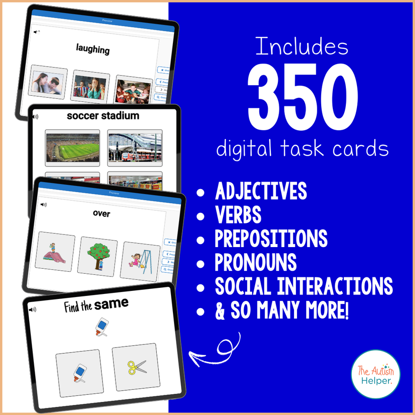 Language Skills Interactive Boom Card BUNDLE – The Autism Helper