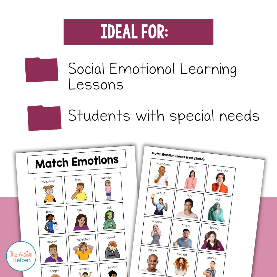 Emotions File Folder Activities – The Autism Helper
