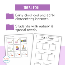 Spring Sequencing File Folder Activities – The Autism Helper
