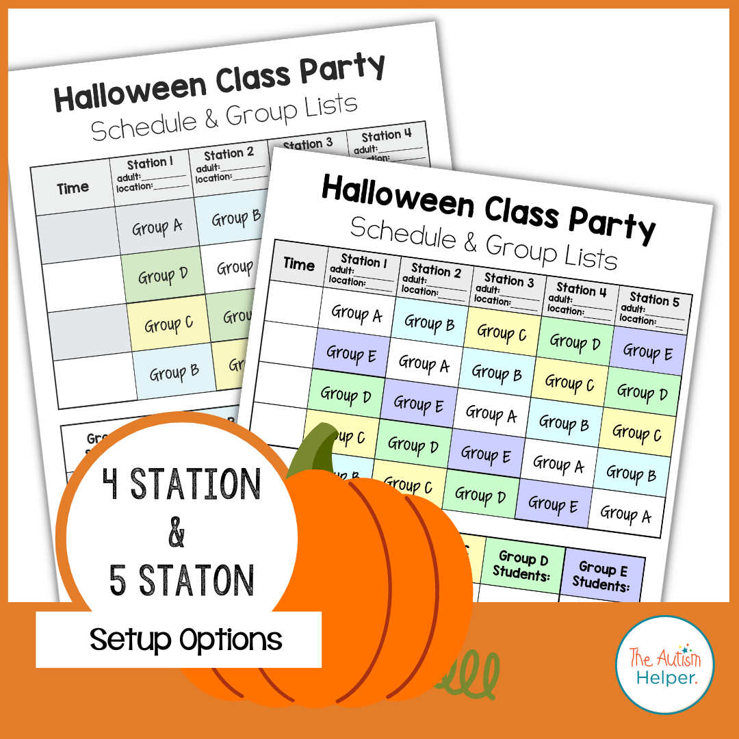 Halloween Class Party Setup Kit – The Autism Helper
