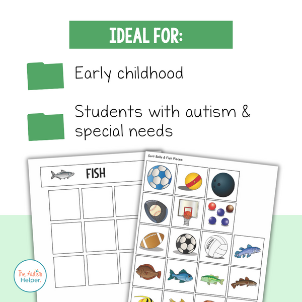 Non-Identical Sorting File Folder Activities – The Autism Helper