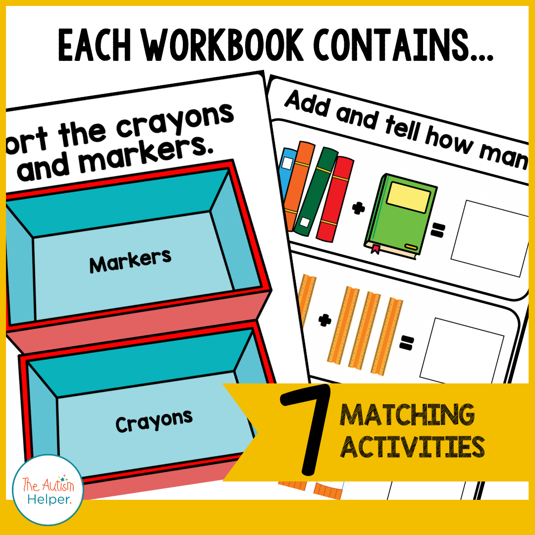 Intermediate Matching Weekly Workbooks - School Edition – The Autism Helper