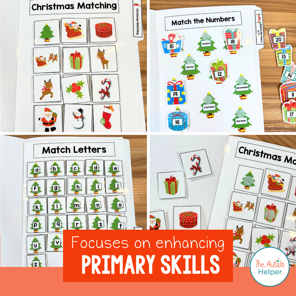 Christmas File Folder Activities – The Autism Helper