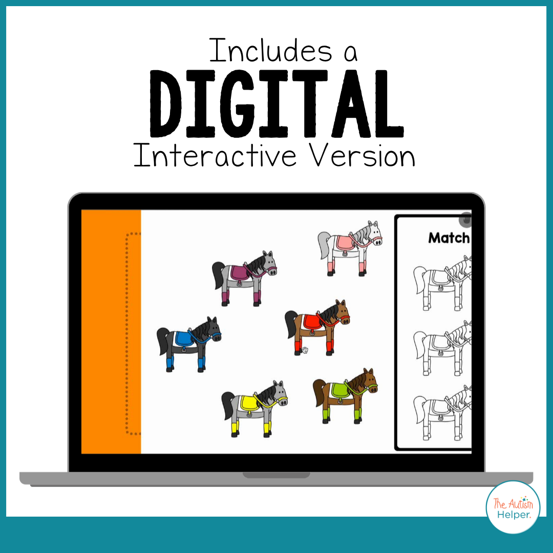 Easy Matching Weekly Workbooks - Animal Edition – The Autism Helper