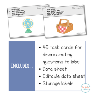 Discriminate Between Different Questions Task Cards [ABLLS-R Aligned G ...