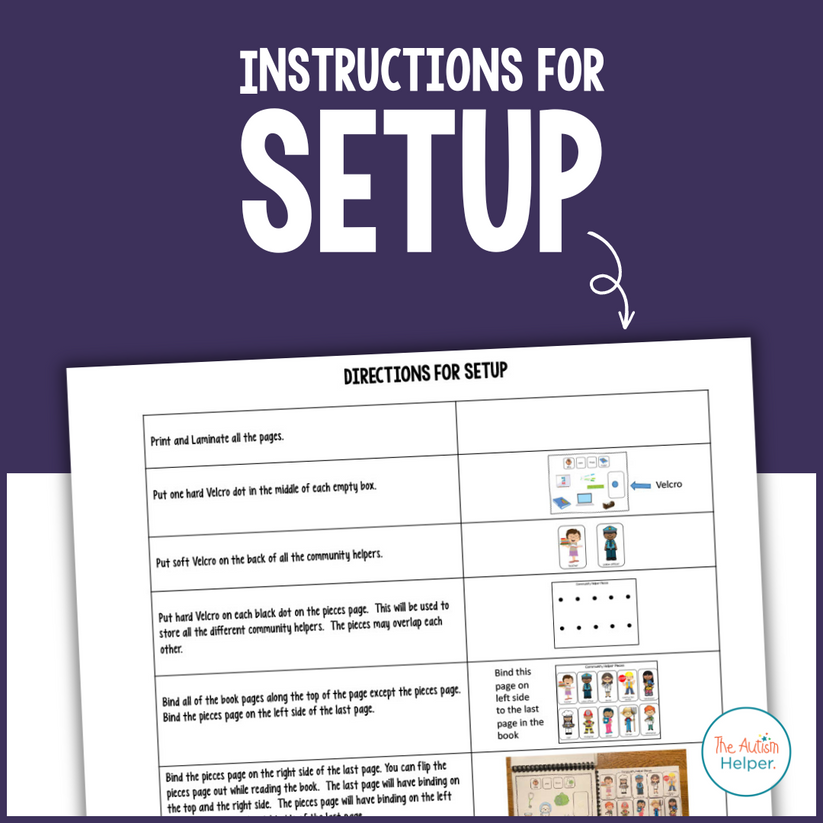 Community Helpers Adapted Book Series – The Autism Helper