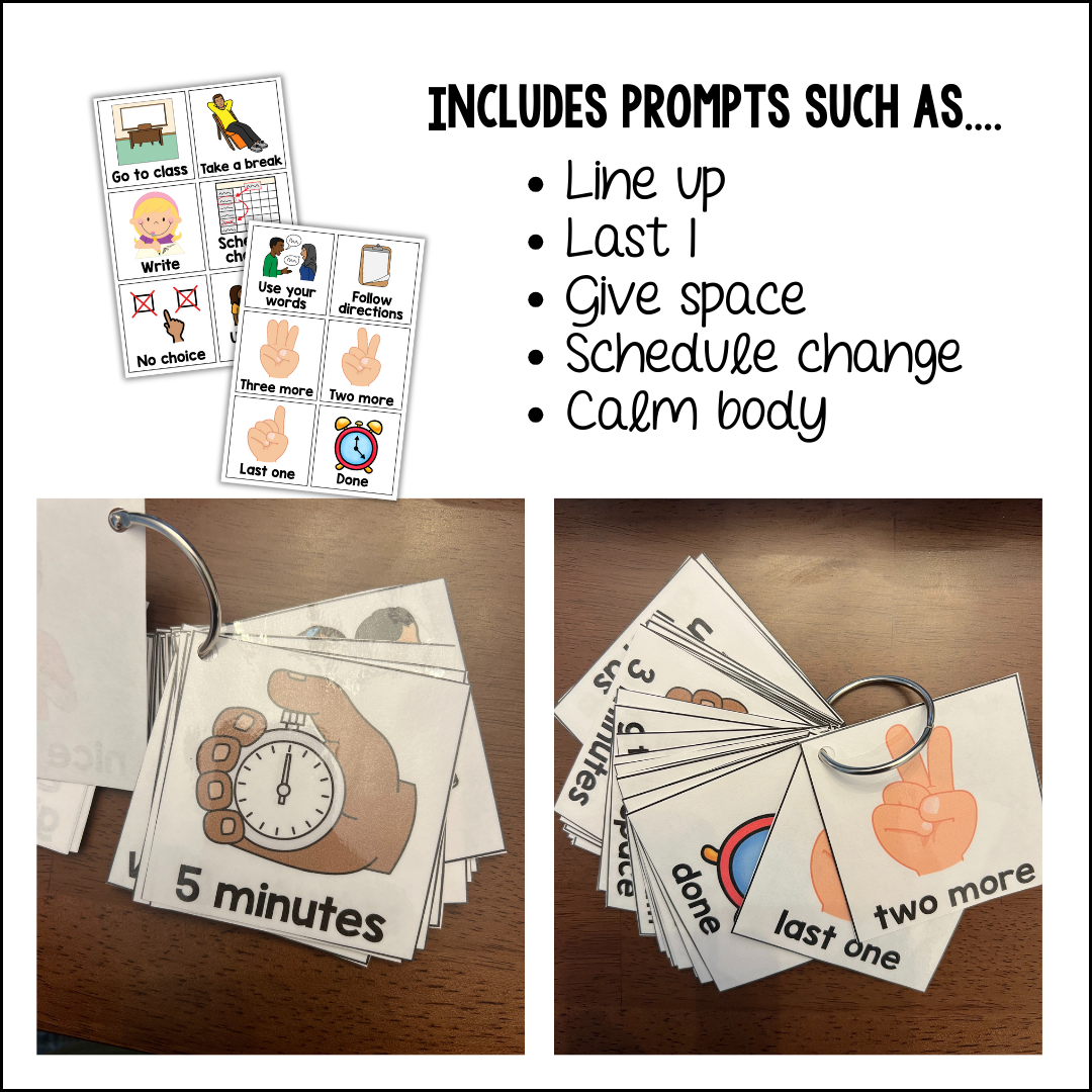 Visuals for Necklace or Lanyard Set 2 – The Autism Helper