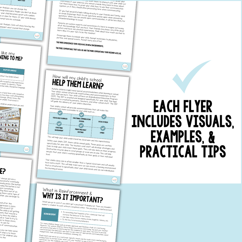 Autism Informational Handouts for Parents & Families – The Autism Helper